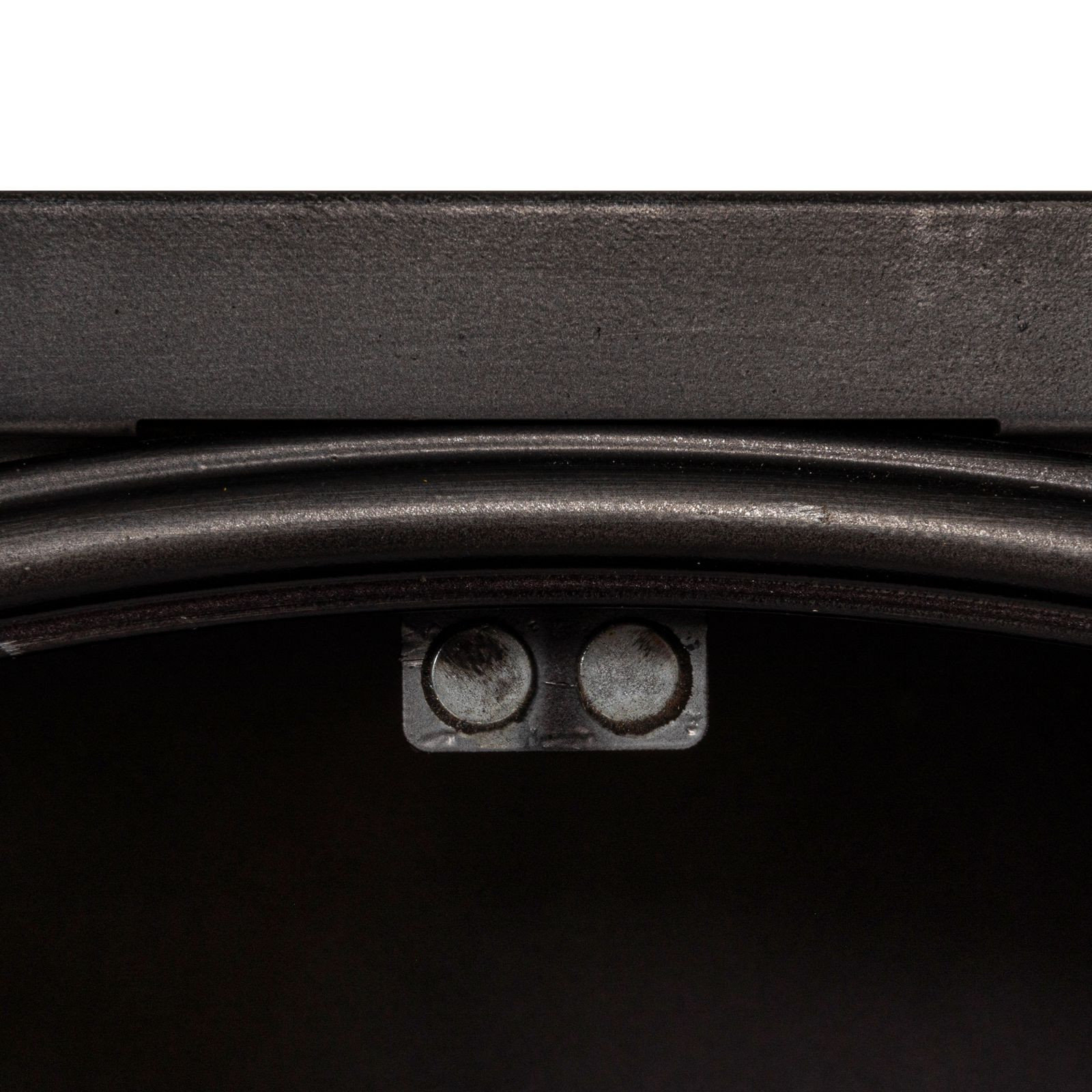 Petit Black Metal Sideboard With Arched Doors - Industrial - Buffets ...