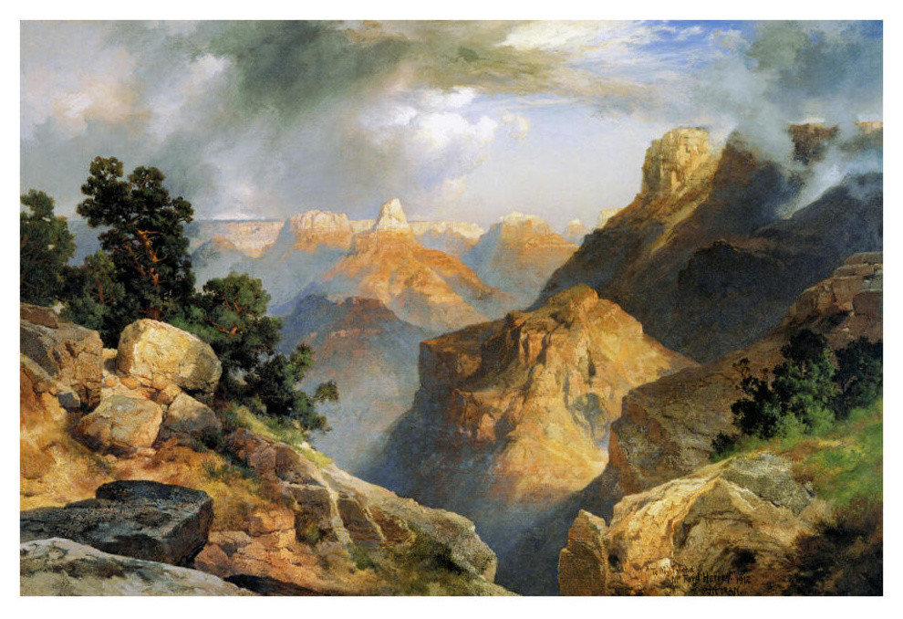 "Grand Canyon" Paper Art, 38"x26" - Southwestern - Prints And Posters ...
