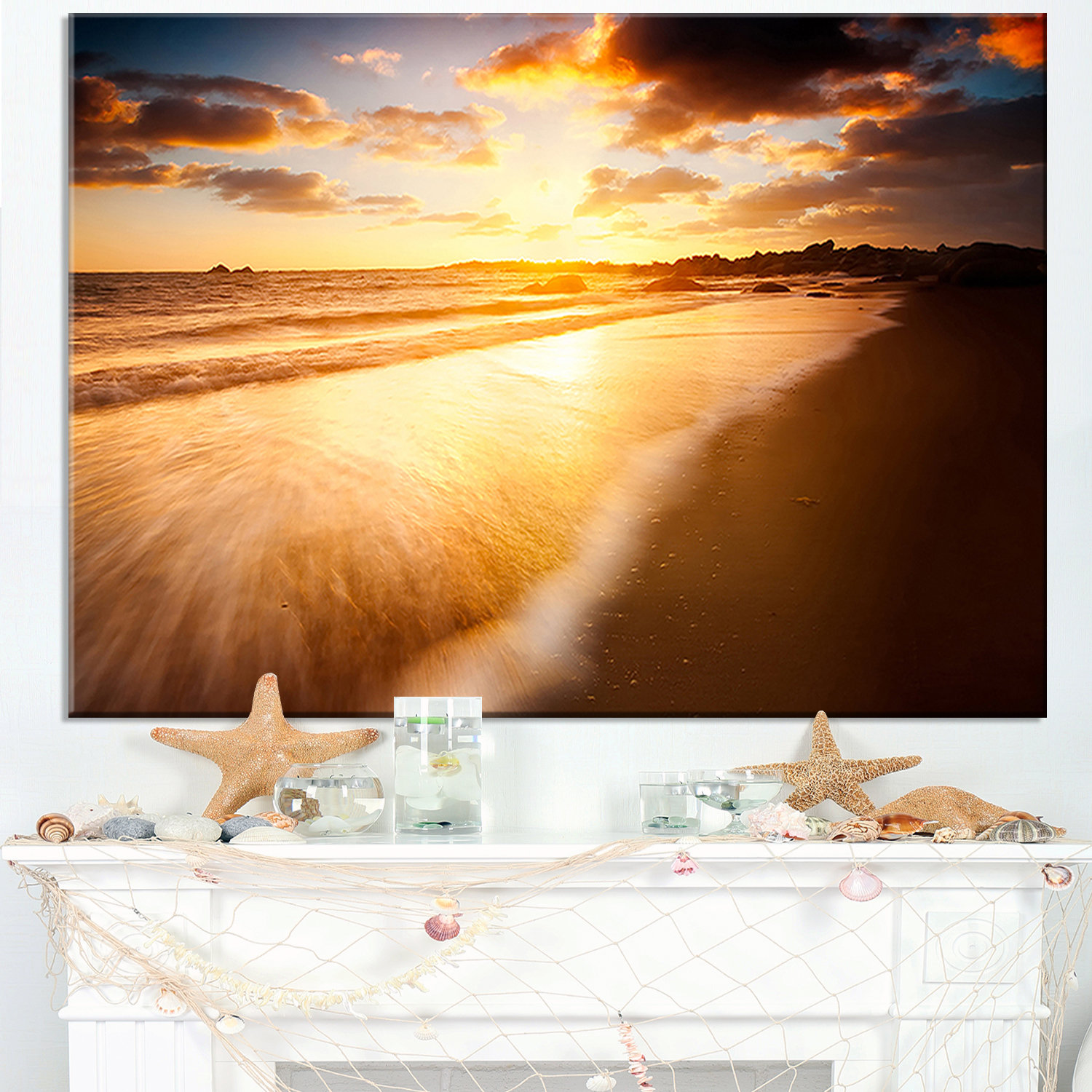 "Amazing Sunrise Over Australian Beach" Contemporary Seascape Art ...