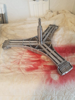 How to treat front load washer spider-arm so that it wouldn't corrode?