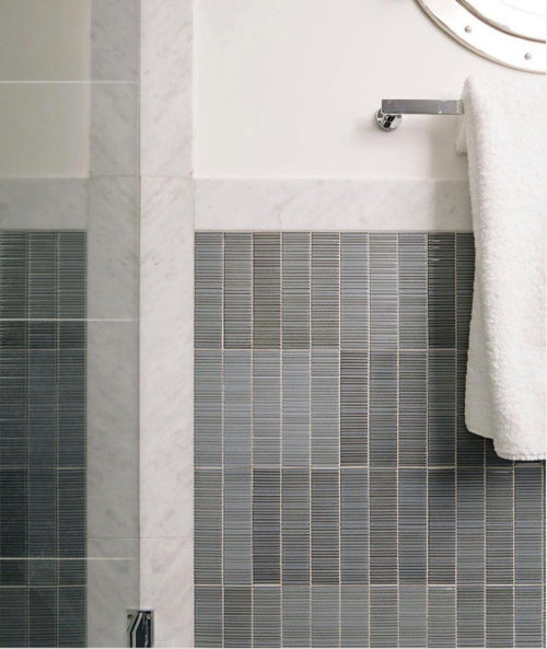 How much would stacked non-rectified uneven grout lines be noticed?