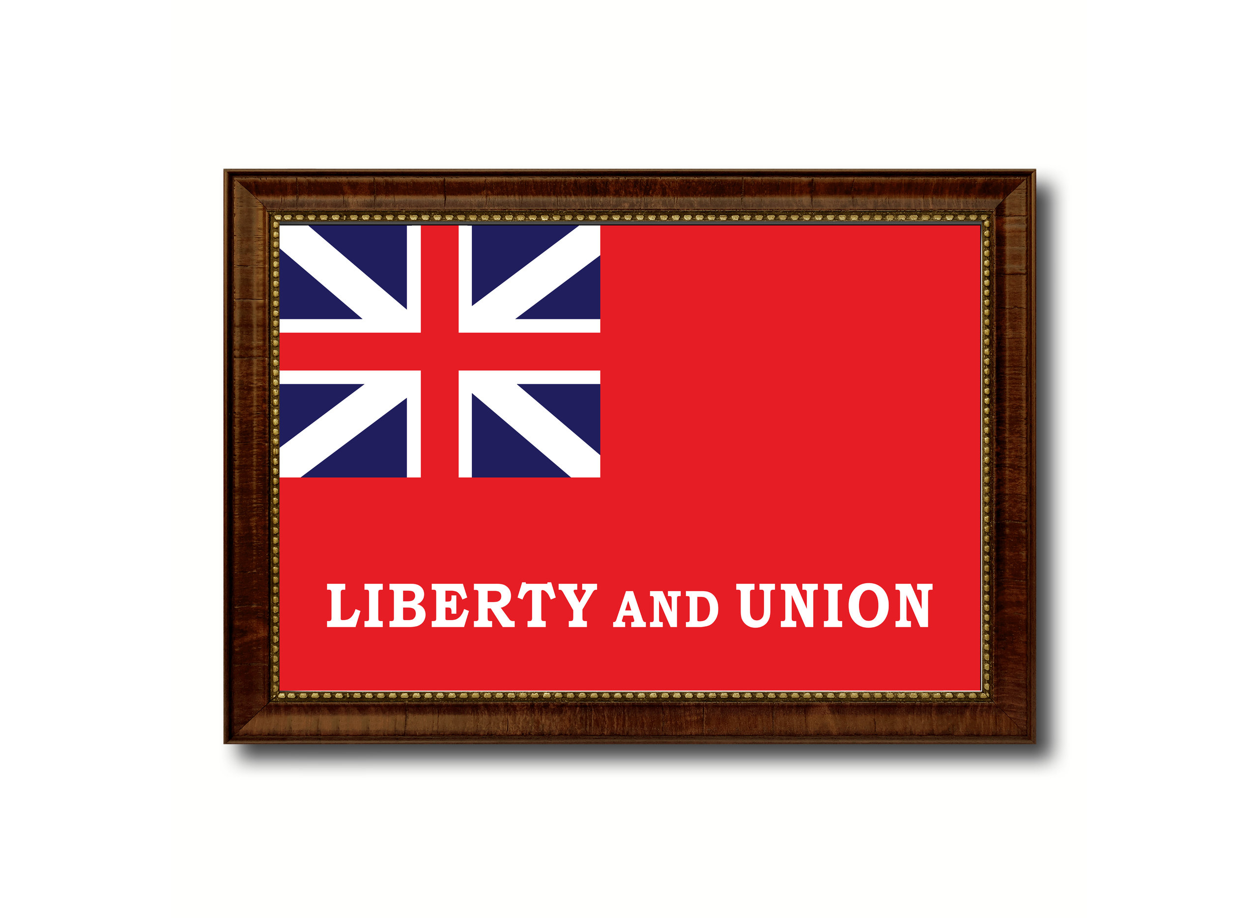 Liberty and Union Military Flag Canvas Print, 15" x 21", 27" x 39 ...