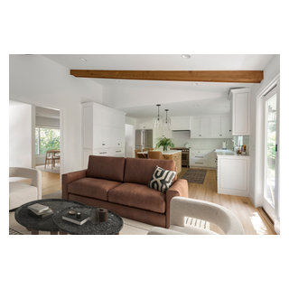 Warm Modern - Modern - Living Room - Minneapolis - by Frontier Custom ...