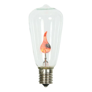 10Pk - Vickerman St40 Clear Flicker Flame E17 Bulb - Incandescent Bulbs - by BulbAmerica | Houzz