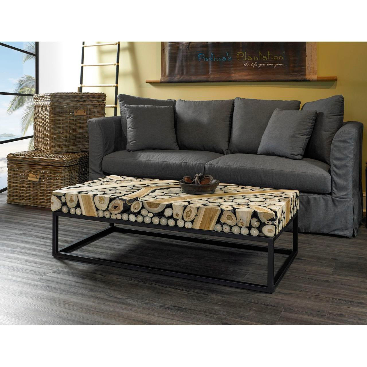 Padma Safari Rectangular Coffee Table - Rustic - Coffee Tables - by ...