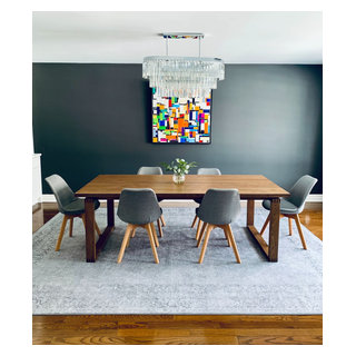 Stained Oak Table Build - Modern - Dining Room - Austin - by Blackwood ...