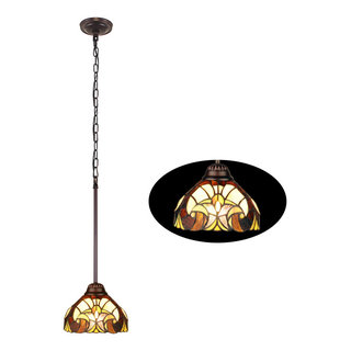 Liaison Victorian-Style 1-Light Ceiling Mini Pendant 8" Shade ...