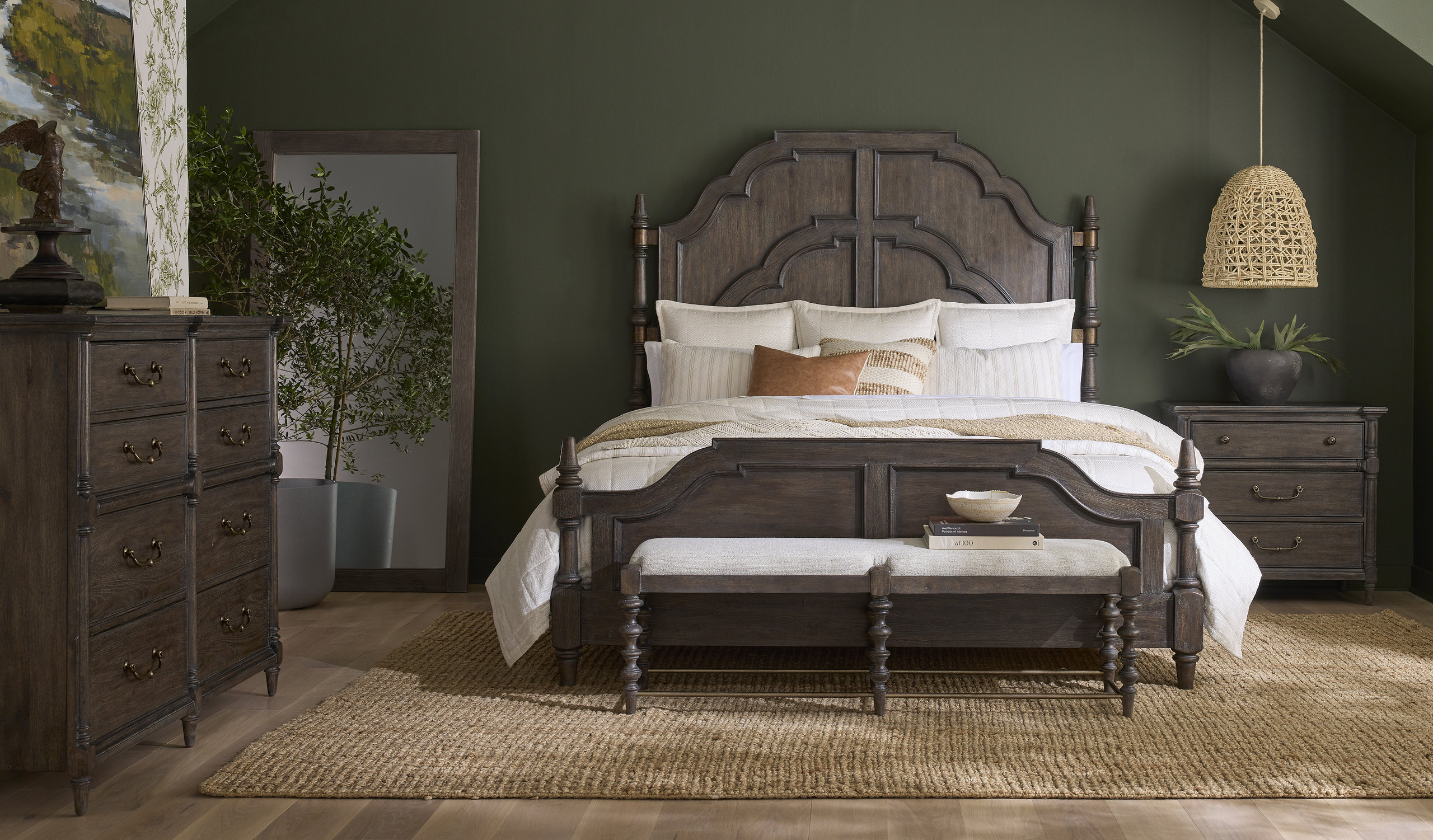 Revival Row King Panel Bed - Traditional - Platform Beds - by Pulaski ...