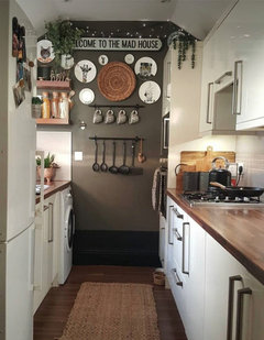 What's the best way to hide this kitchen ceiling wedge?