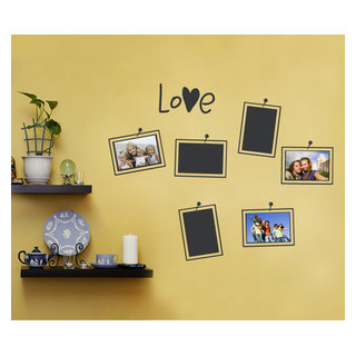 Photo Love Wall Decal, Photo Frames, 12-Piece Set, 4x6 - Contemporary ...