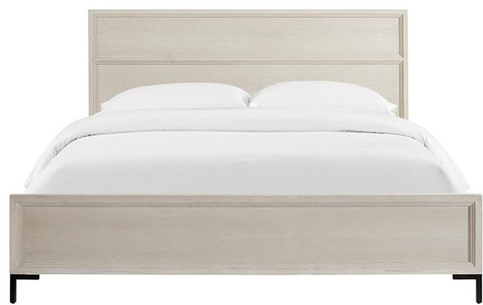 Alpine Furniture Bradley Platform, King (U.S. Standard), Antique White ...