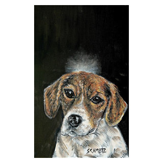 "Beagle Angel" Painting Print on Wrapped Canvas, 20"x30", 20"x30 ...