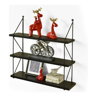 3-Tier Display Wall Shelf Storage Rack Wall Rack Holder Rack ...