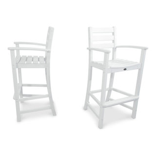Monterey Bay 2-Piece Bar Chair Set - Beach Style - Outdoor Bar Stools ...