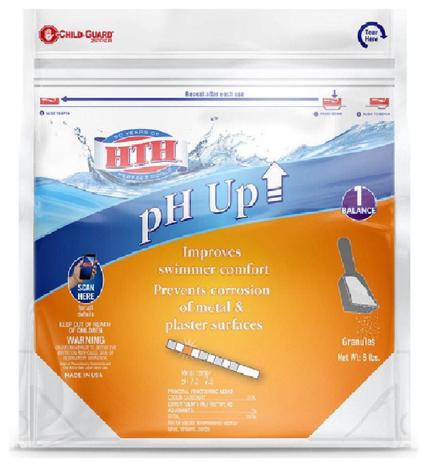 HTH 67031 pH Increaser, 5 Lbs - Pool Chemicals And Cleaning Tools - by ...