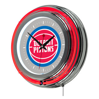 Atlanta Hawks NBA Chrome Double Ring Neon Clock - Contemporary - Wall ...