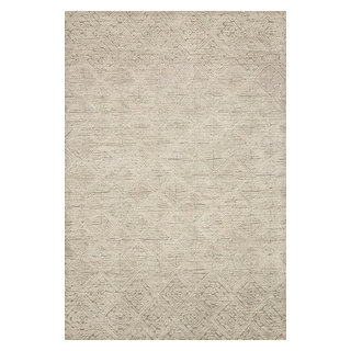 Ellen DeGeneres Crafted by Loloi Taupe/Ivory Kopa Rug 1'6"x1'6" Square ...