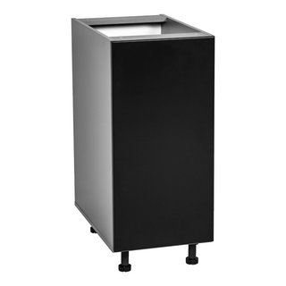 18 Base Cabinet High Single Door Grey, 18 x 34 1/2 x 23 3/8|Black ...