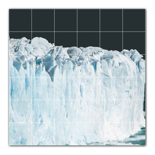 Glacier Ceramic Tile Wall Mural HZ500727, 36" Wide x 36" High ...