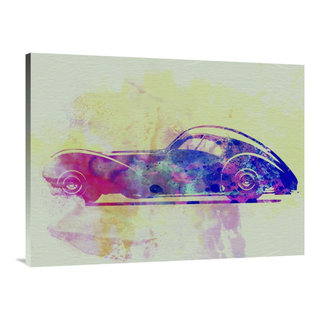 "Bugatti Atlantic Watercolor 3" Fine Art Print, 48" x 36" - Modern ...