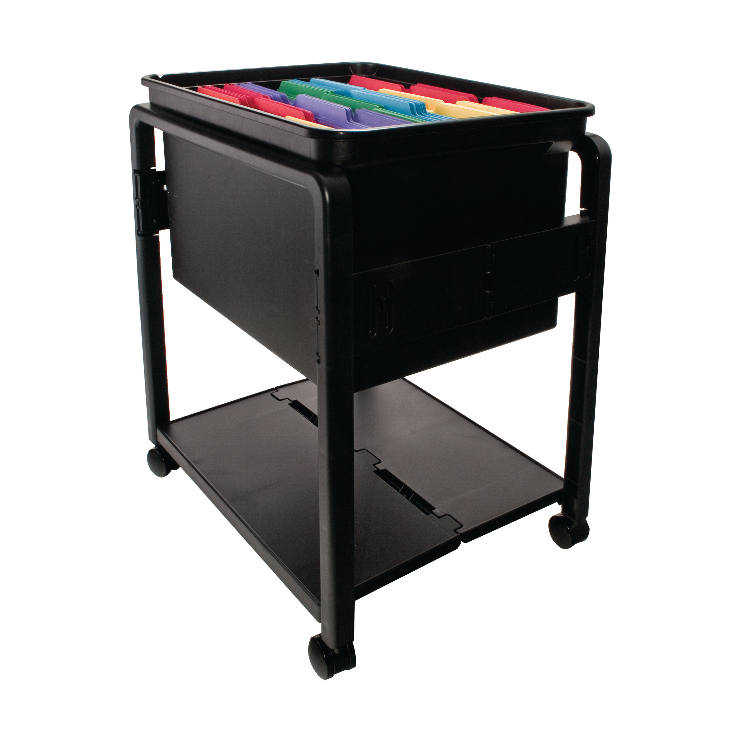 Cart, Letter/Legal, Folding/Rolling - Transitional - Filing Cabinets ...