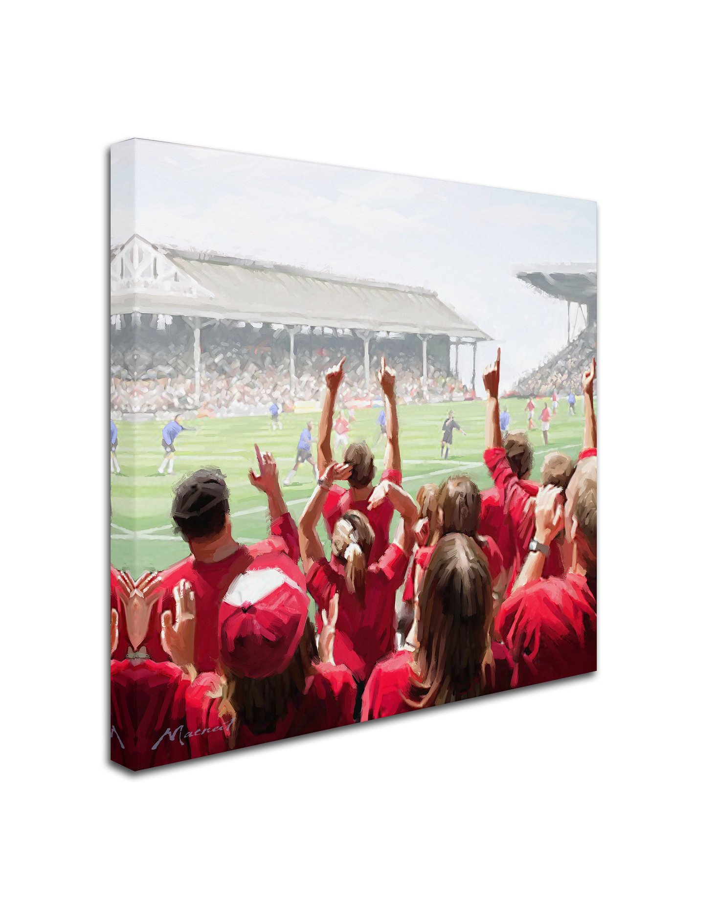 The Macneil Studio 'Stadium' Canvas Art, 18"x 18" - Contemporary ...