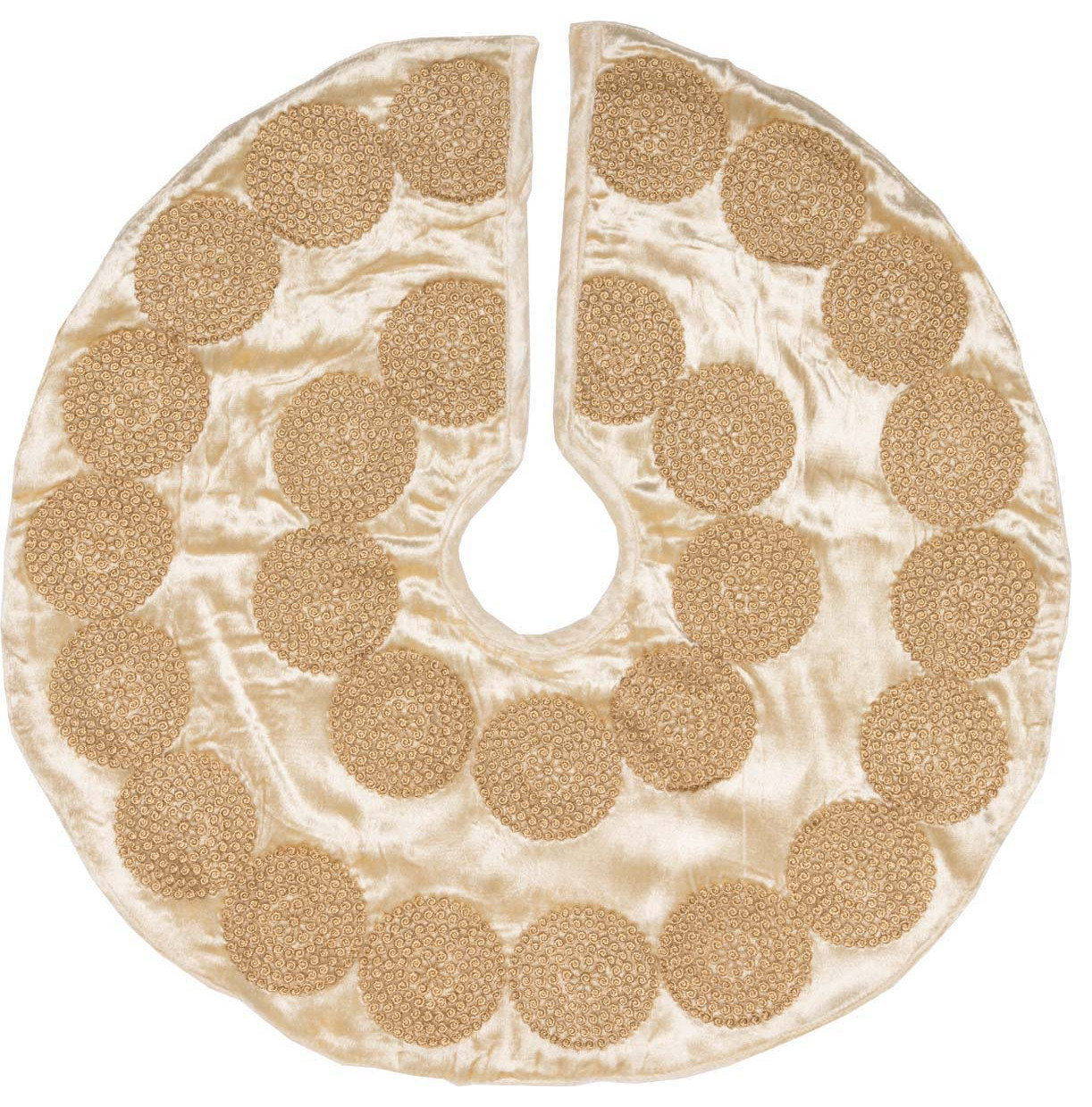 Memories Creme Mini Tree Skirt 21", 21x21 - Christmas Tree Skirts - by ...