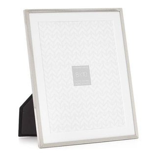 Torre & Tagus Ribbed Profile Silver Frame, 8"x10" - Contemporary ...