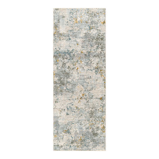 Surya Dresden DRE-2302 Machine Woven Area Rug, 2'7" x 10 ...
