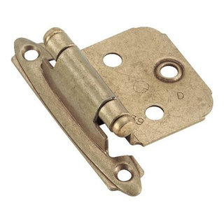 2 Pack, Self-Closing, Face Mount, Variable Overlay Hinge - Transitional ...