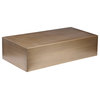 42" Brushed Gold Nova Rectangular Coffee Table - Contemporary - Coffee Tables - by Advanced ...