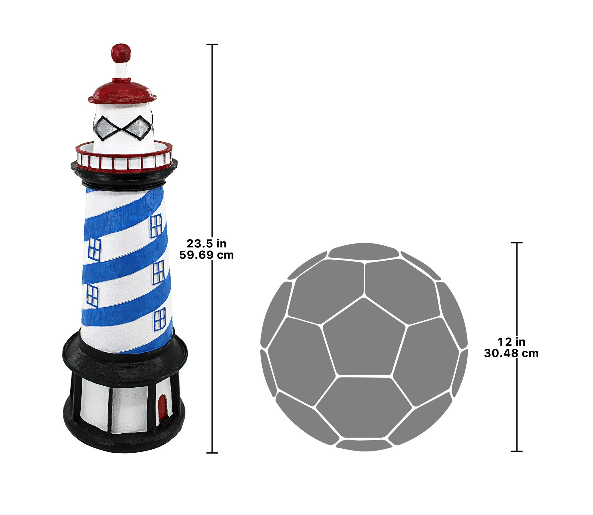 Maritime Point Lighthouse Statue - Beach Style - Garden Statues And ...