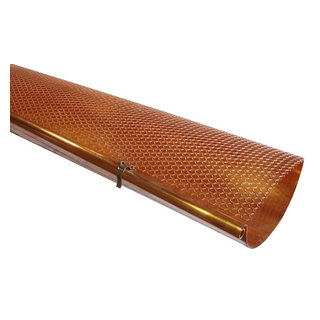 Half Round Copper Hinged Gutter Screens, 5" - Contemporary - Roofing ...