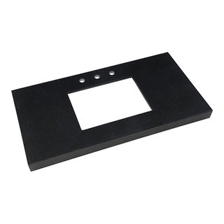 Ronbow Techstone Wide Appeal Vanity Top With 8" Spread, Broad Black, 43 ...