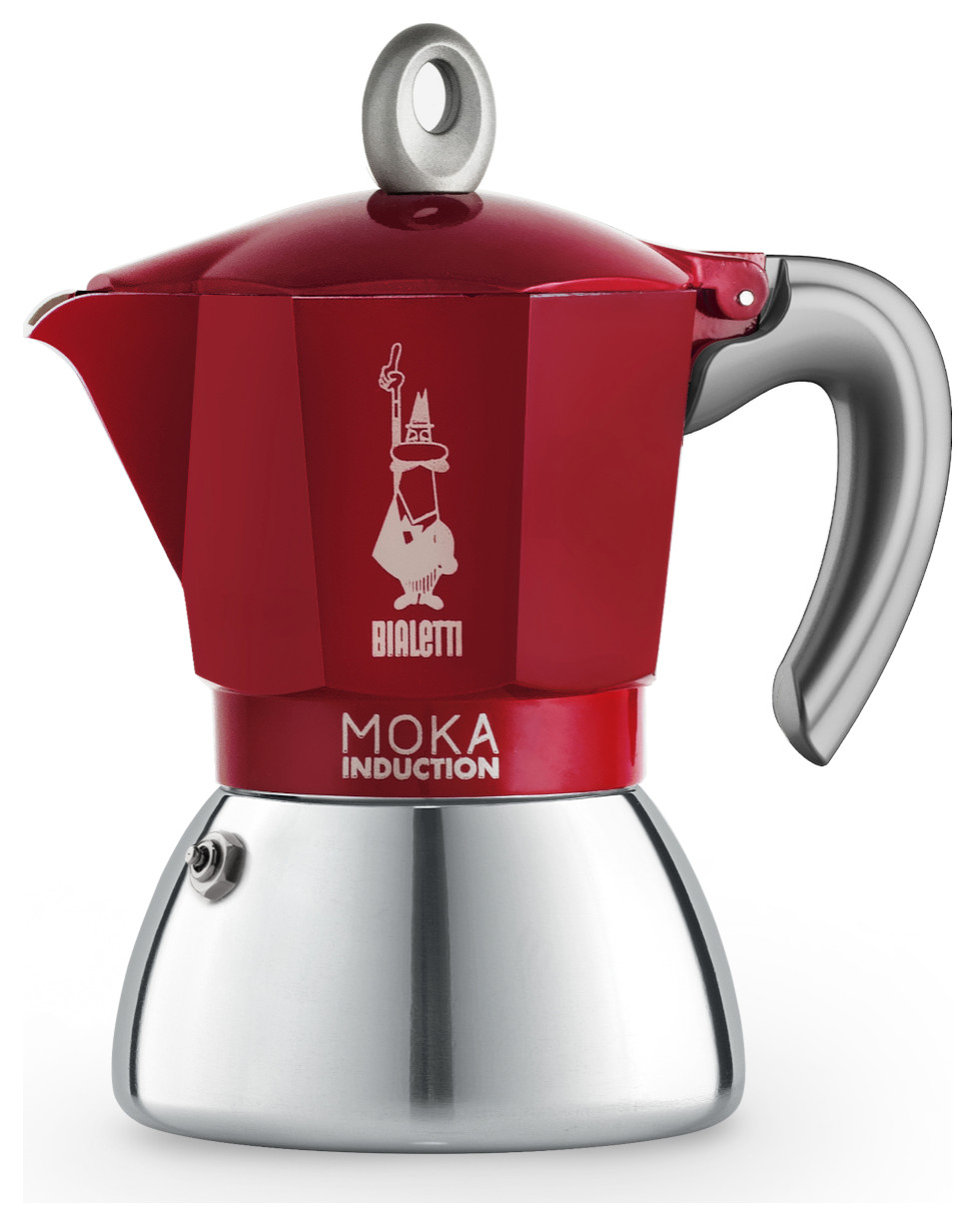 Bialetti Red 6 Cup Moka Induction - Transitional - Coffee Makers - by ...