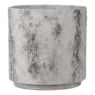 Faux Birch Medium Planter - Farmhouse - Outdoor Pots And Planters - by ...