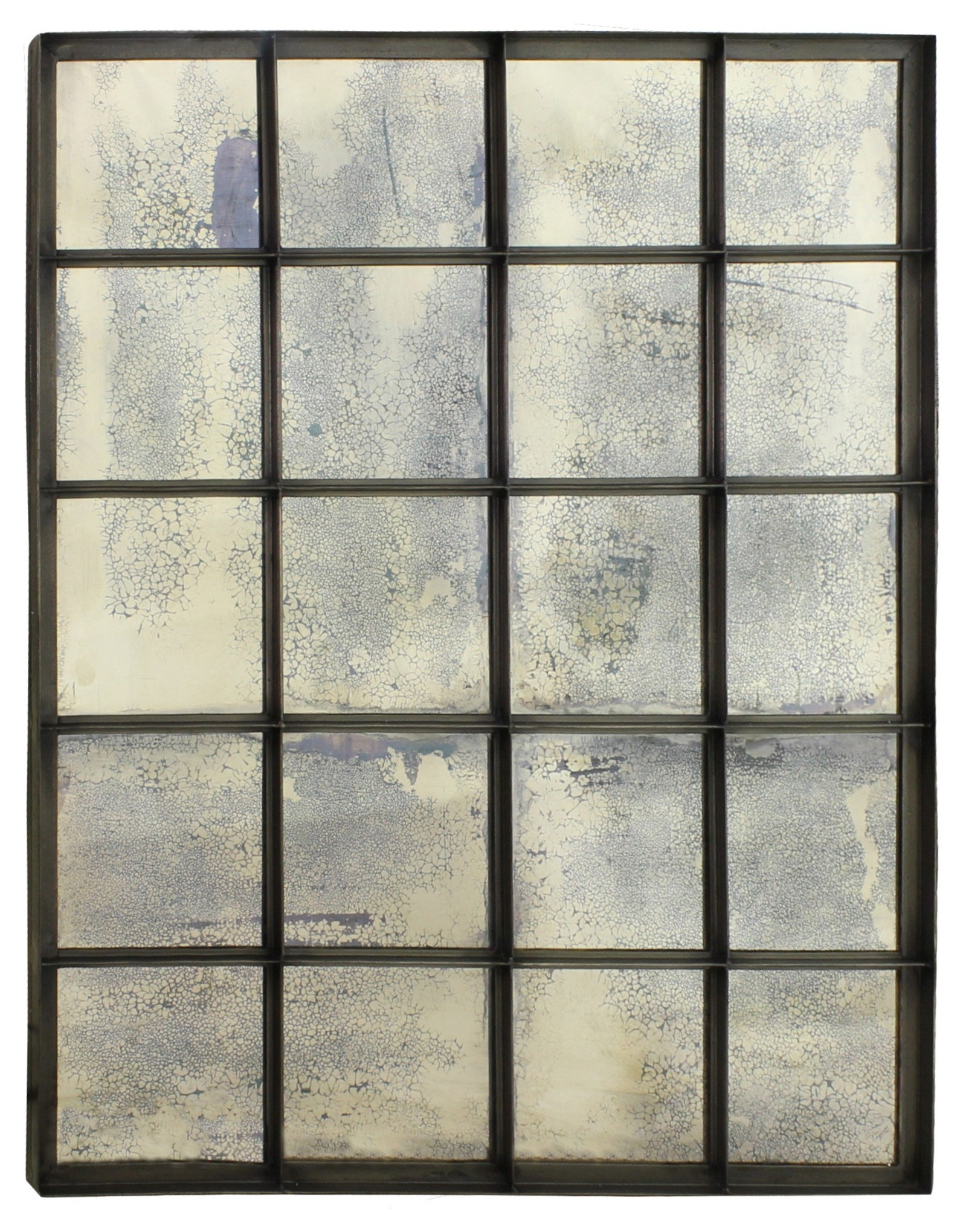 Metal Window Pane Design Wall Decor with 20 Panes, Black - Farmhouse ...