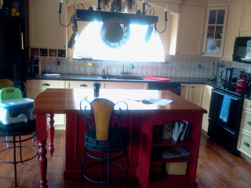 Suggestins for kitchen half moon window treatment