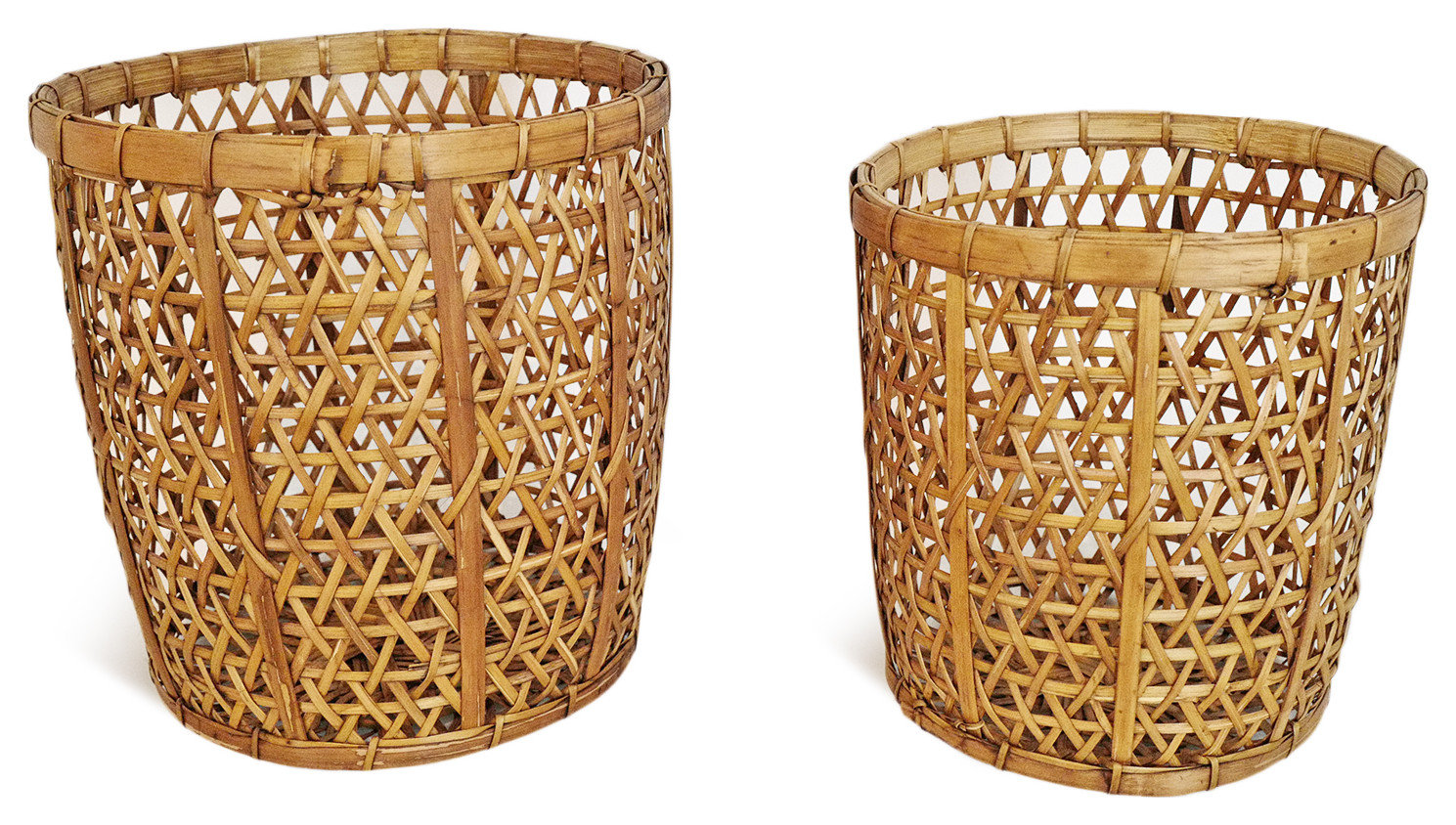 Bamboo Weave Basket Small - Asian - Baskets - by Design Mix Furniture ...