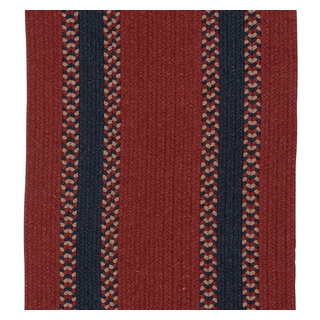 Colonial Mills Rug Corsair Banded Runner Red Runner (Oval), 30"x108 ...