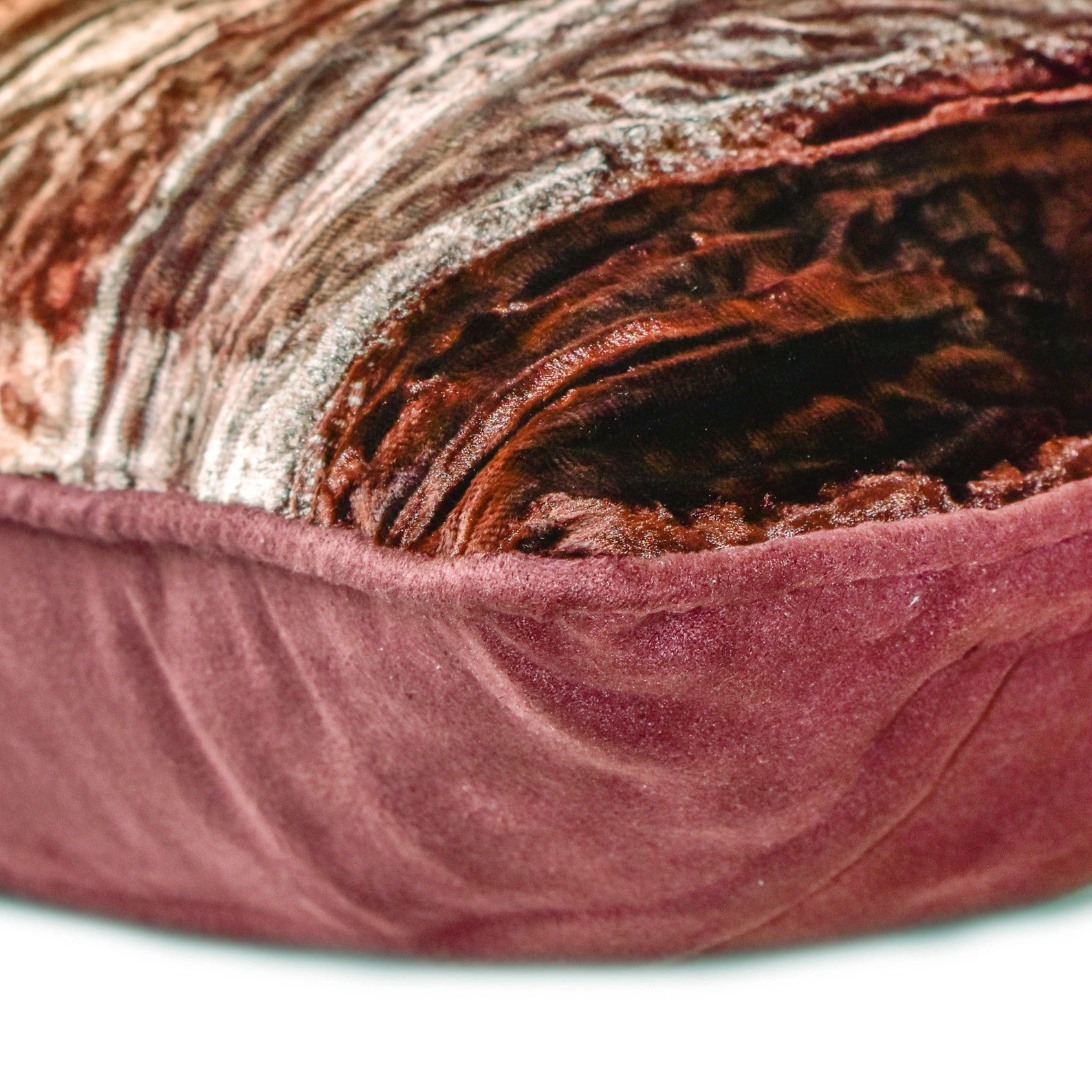 Brown Velvet Lumbar Pillow Cover, Ombre and Wringled Velvet Ombre Twist ...