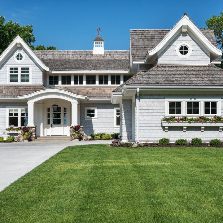 75 Beautiful Two-storey House Exterior Ideas & Designs - April 2025 ...