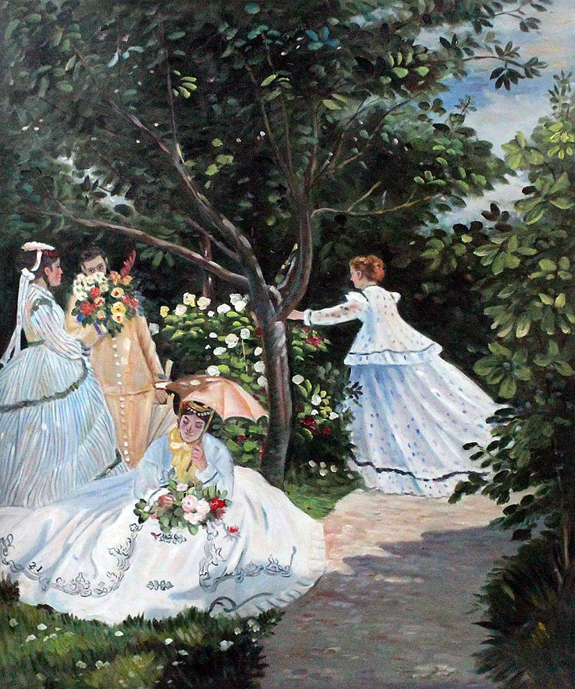 Monet "Women in The Garden, 1866" Oil Painting - Traditional ...