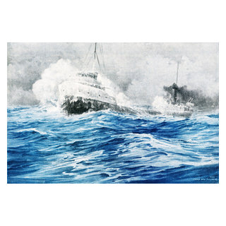 "Smashing Through Waves" Painting Print on Wrapped Canvas, 45x30 ...