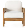 Merit Outdoor Chair-Natural Teak-Fsc - Tropical - Outdoor Lounge Chairs ...