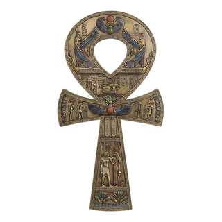 Egyptian Ankh Wall Sculpture - Traditional - Wall Accents - by Zeckos ...