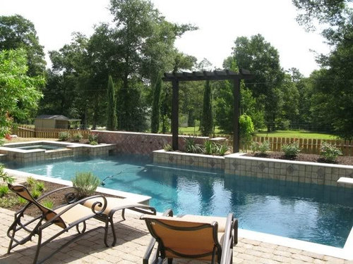 More complete pictures of our Tuscan style pool