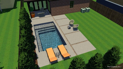 Placement of pool in backyard