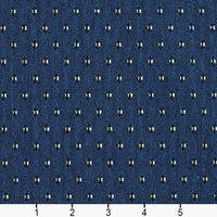 Blue Small Scale woven Upholstery Fabric by the Yard, By The Yard 54 ...