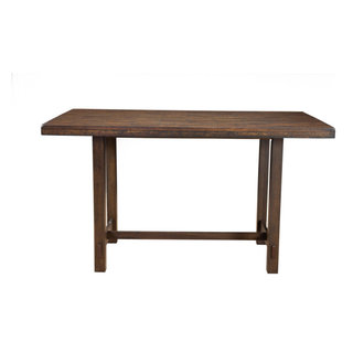 Emery Pub Height Dining Table, Walnut - Rustic - Dining Tables - by ...